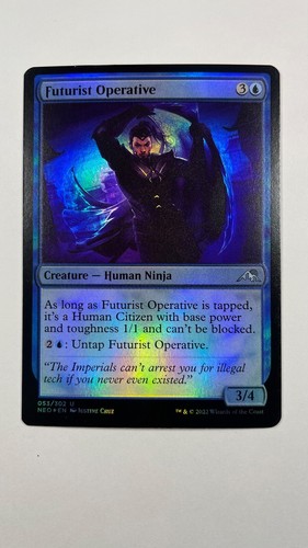 MTG Kamigawa Neon Dynasty Futurist Operative Foil 053/302 Magic the ...