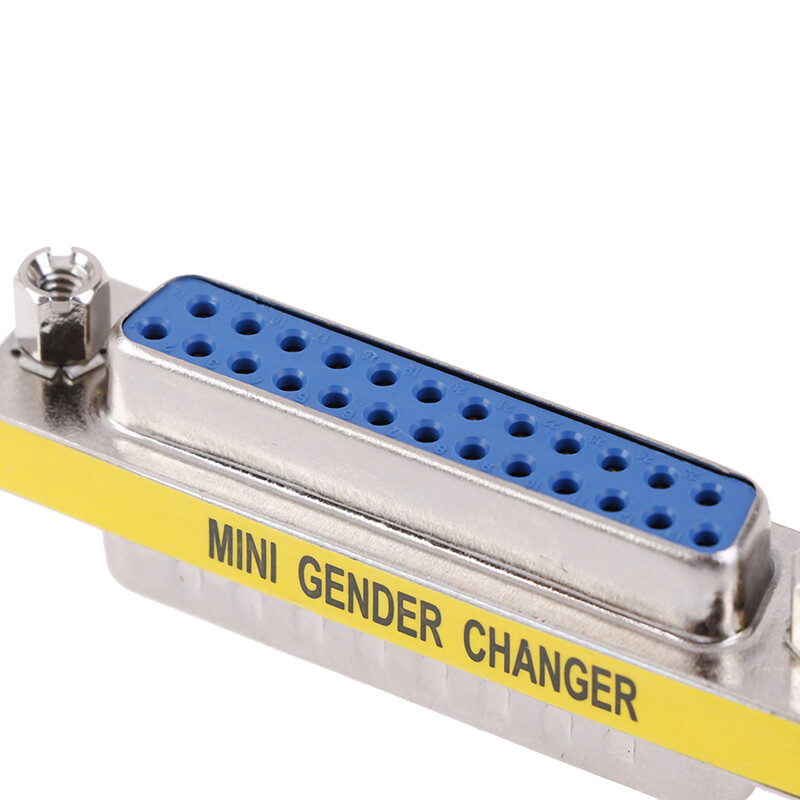 DB25 D-Sub 25pin Connectors Mini Gender Changer Adapter RS232 Serial ...