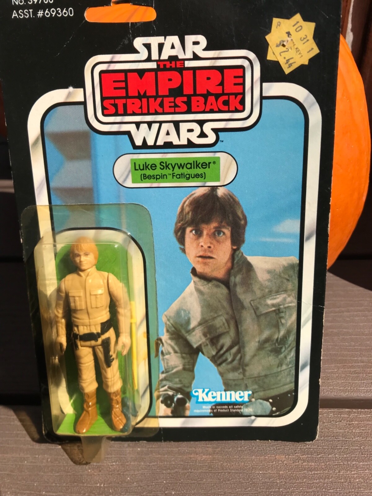 STAR WARS Vintage Kenner Empire Luke Skywalker Bespin MOC Card Figure ...