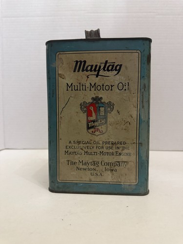 Vintage Maytag Multi-Motor Oil 1 Gallon Tin The Maytag Company Newton Iowa | eBay