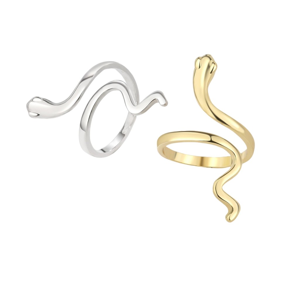 Snake Ring Snake Coiled Ring Snake Ring for Women Men Allergy-free Band ...