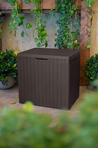 Keter City Outdoor Plastic Storage Box Garden 57.8 x 44 x 54.8 cm ...