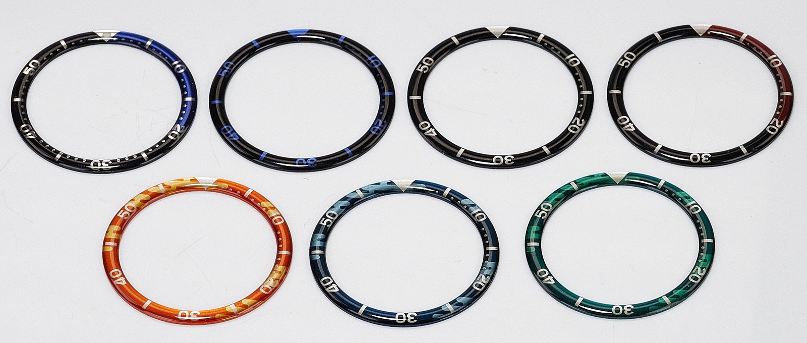 38mm Resin Flat Watch Bezel Insert Part Fits SKX007 Watch Case NH35 ...