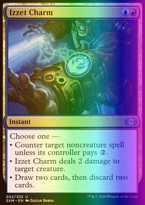 MTG Magic the Gathering Izzet Charm (202/415) Double Masters LP FOIL | eBay
