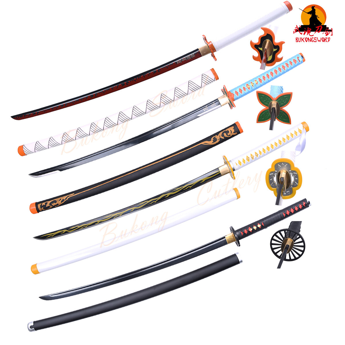 Anime Swords Muichirou Sword: Demon Slayer Swords Of Anime Top