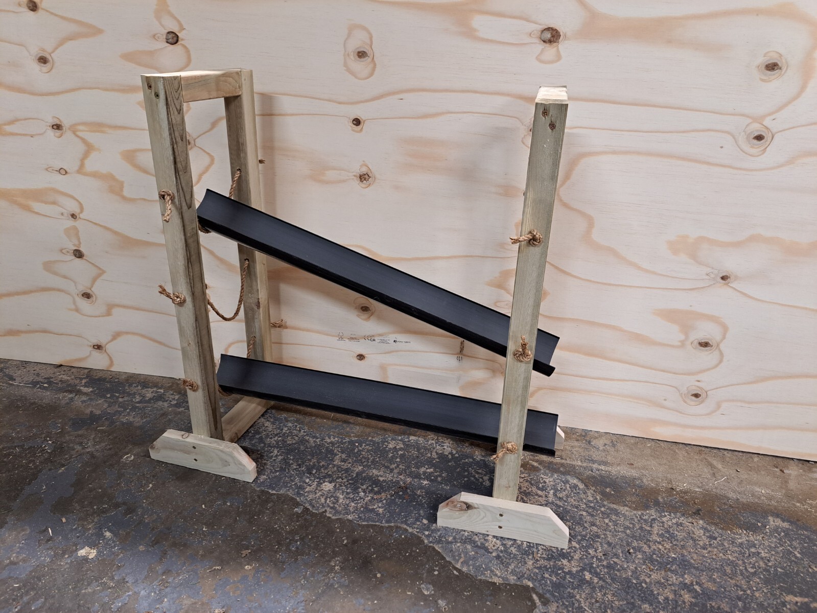 Wooden Gutter Stands - EYFS, LOTC, Outdoor Play, Water Play, Sensory ...