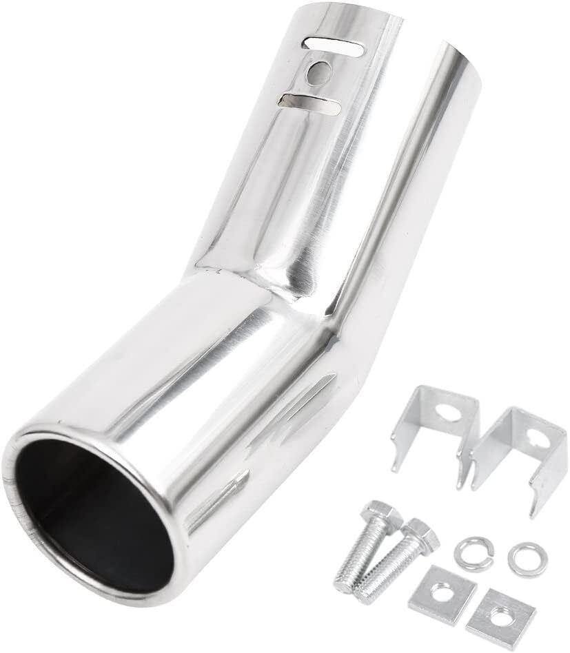 Fits automotive stainless steel chrome plated curved exhaust muffler ...
