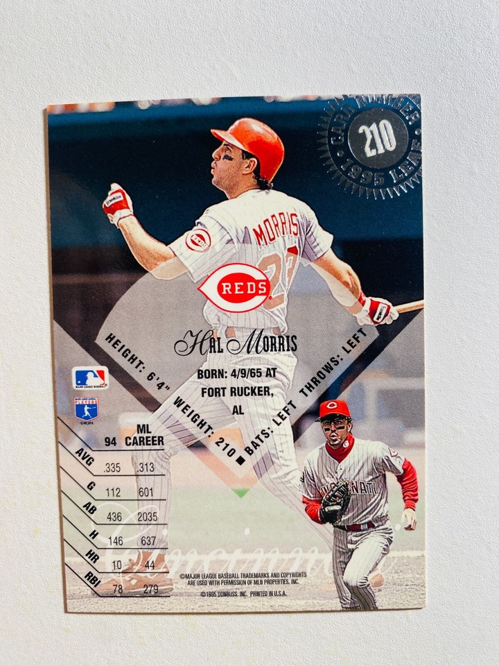 1995 LEAF #210 HAL MORRIS NM-MT MLB BASEBALL CARD | eBay