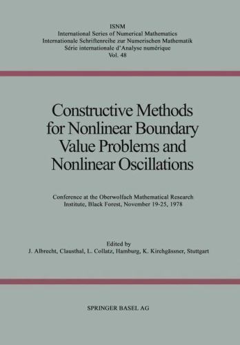 International Series of Numerical Mathematics Ser.: Constructive ...
