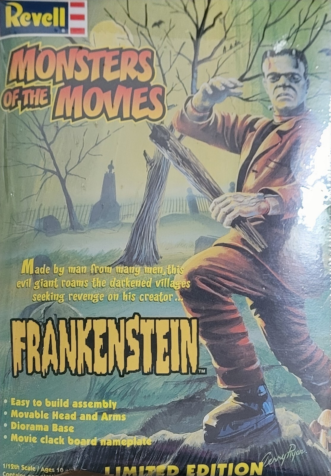 Revell-Frankenstein Monsters of the Movies plastic kit #85-3633 1:12 ...
