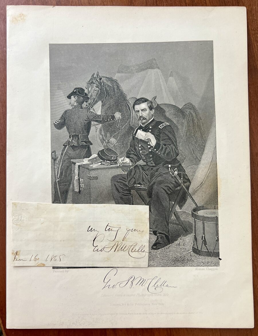War Date General George B. McClellan Autograph | eBay