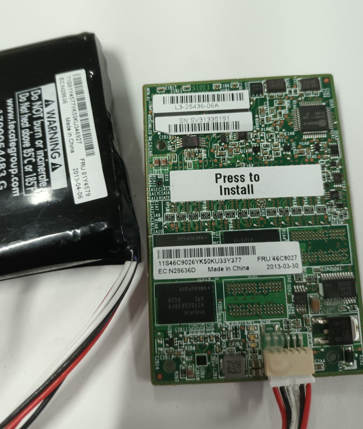 IBM M5100 M5016 512GB Flash/RAID 5 Upgrade 81Y4579 46C9027 with Battery BBU | eBay