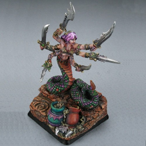 Reaper Warlord 14474 Marilith Snake Serpent Female Hissing Demon Gorgon ...