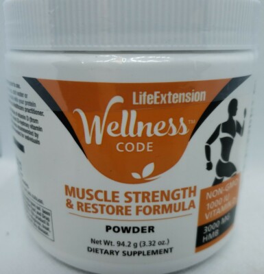 Life Extension Wellness Code® Muscle Strength & Restore Formula 3.32 oz ...