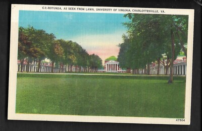 pk05569:Postcard-Vintage View of Rotunda from the lawn of University of ...