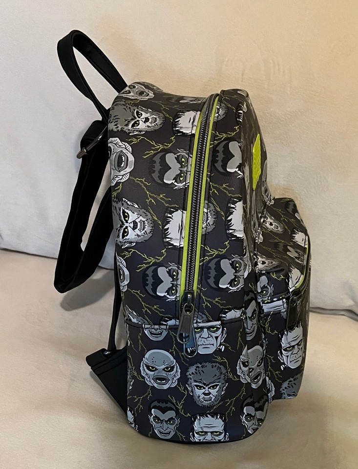 Loungefly Universal Monsters Mini Backpack Frankenstein Dracula Wolf ...