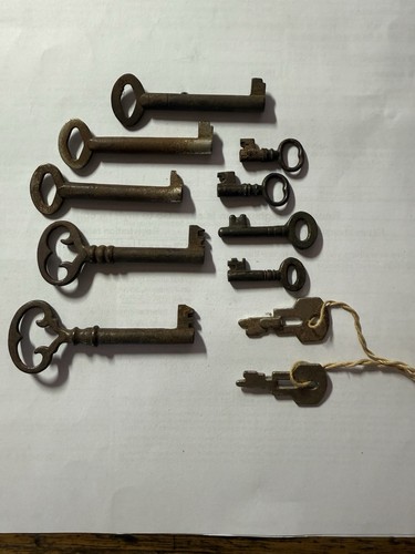 Antique Skeleton And Other Vintage Keys Lot Of 11 | eBay Australia