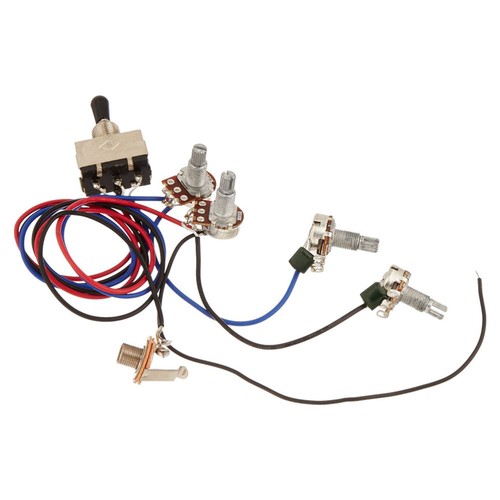 Pedal Wires for Guitar Pre-Wired Harness 3-Way Jack Wiring Replacement ...