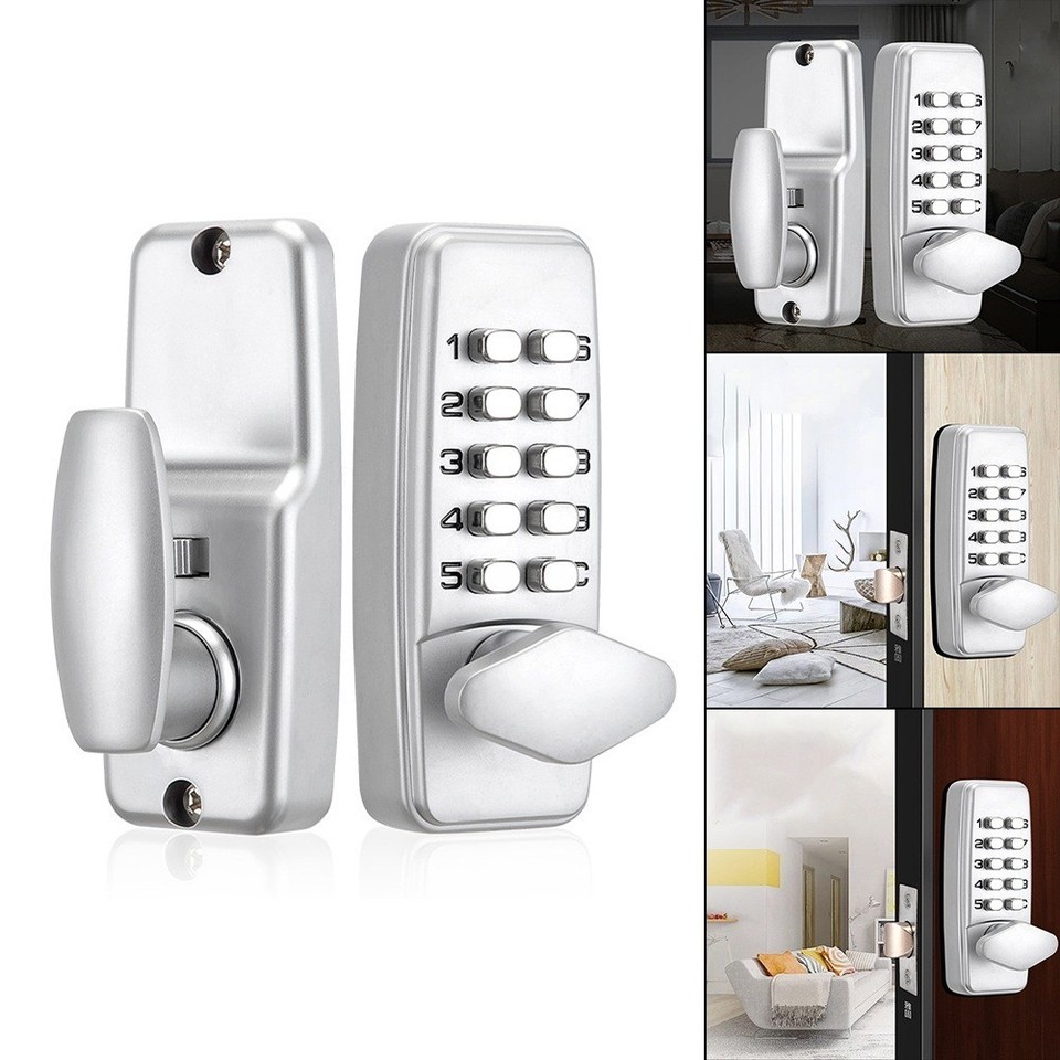1xWaterproof Mechanical Digital Door Lock Keypad Keyless Number Lock ...