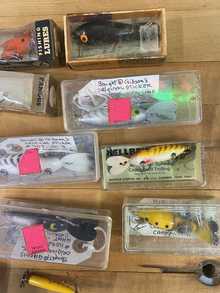 Vintage Hellbender Crankbait Whopper Stopper Fishing Lures Lot Group ...