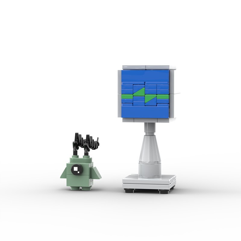 MOC building block ruffian boss and Karen three-dimensional brick suit ...