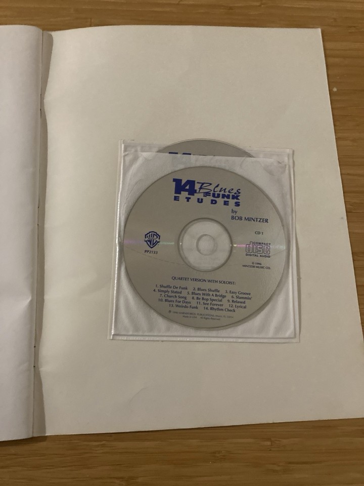 14 BLUES FUNK ETUDES for Bass Clef Instruments by Bob Mintzer | eBay UK