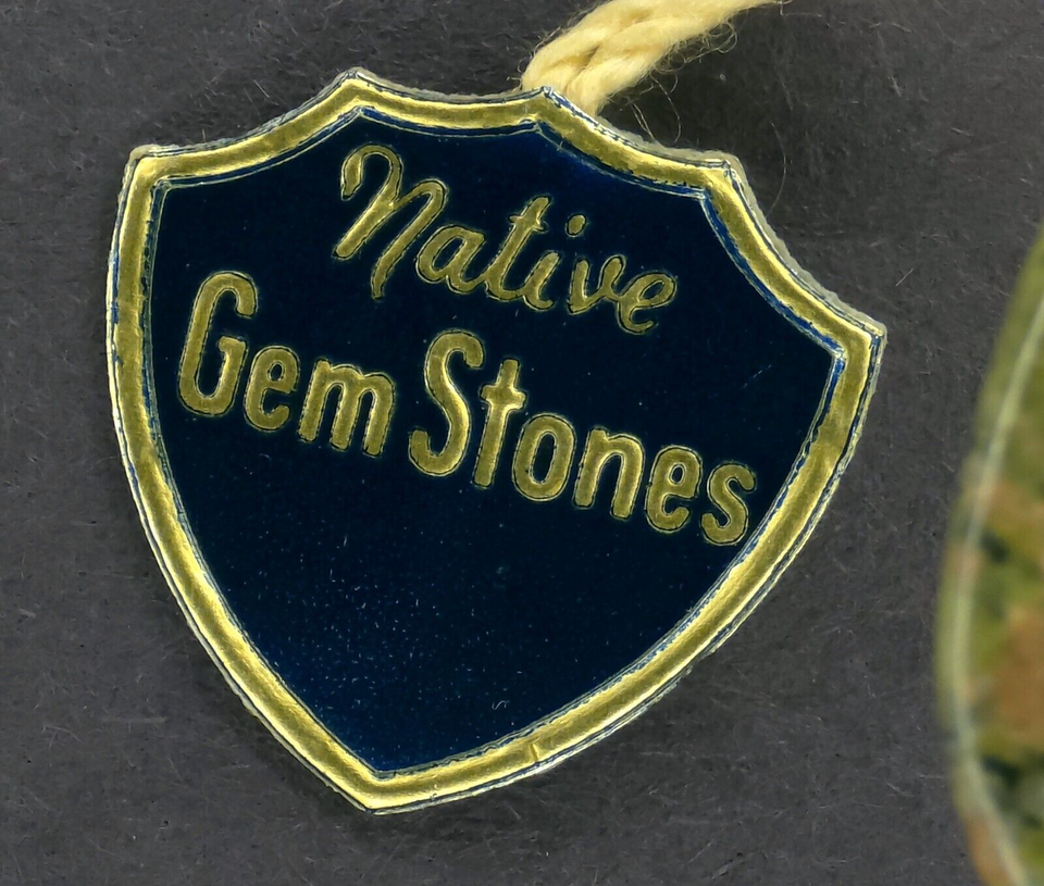 C1960s NOS Genuine Unakite Polished Natural Gemstone Cufflink Green ...