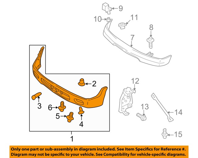 1998-2000 Nissan Frontier Front Bumper Lower Valance Ni1095122 Apron ...