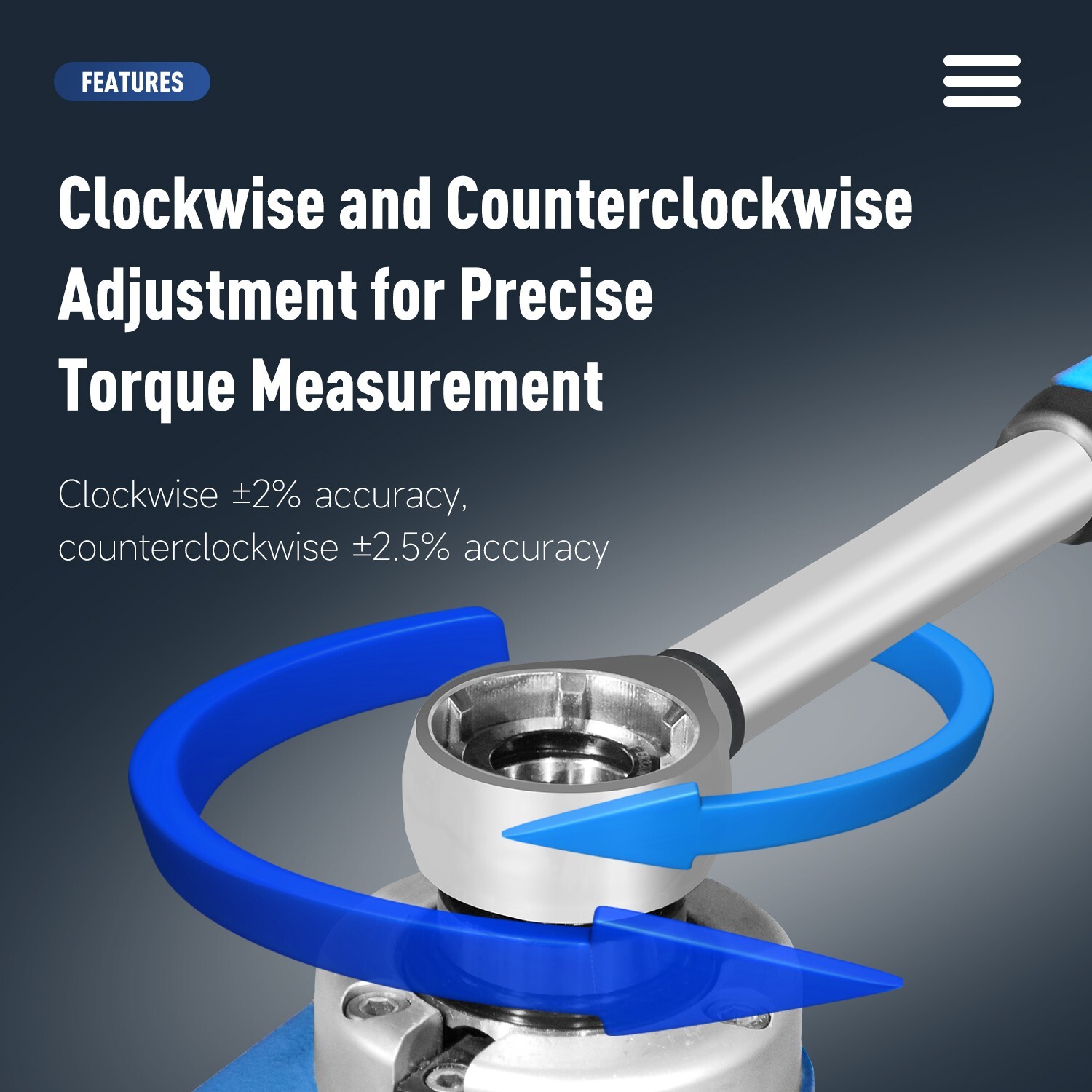 SFX Digital Torque Wrench Electronic Nut Torque Wrench Spanner for ...