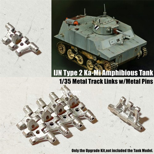 1/35 IJN Type 2 Ka-Mi Amphibious Tank Lead-tin Alloy Track Links w ...