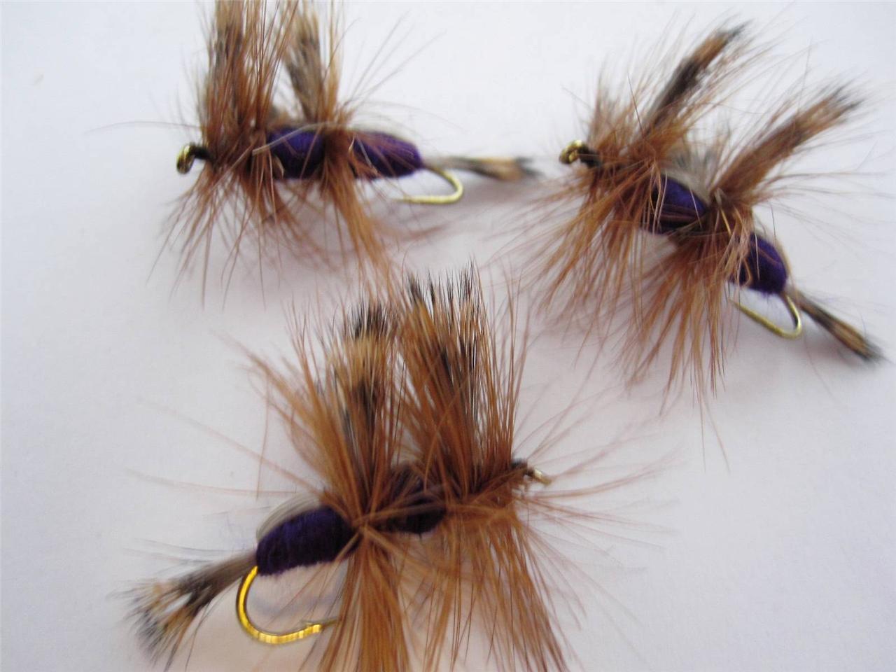 6 EA D-3 DOUBLE HUMPY'S (COLORS & SIZES AVAILABLE) , DRY FLIES ...