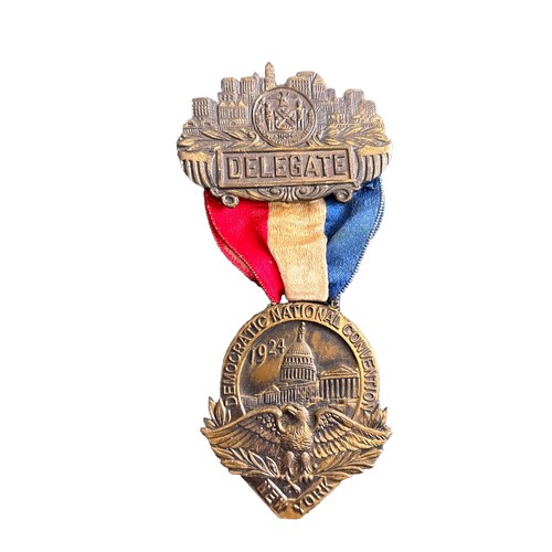 1924 Democratic National Convention Delegate Badge John W. Davis ...