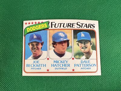 1980 Topps #679 Joe Beckwith Mickey Hatcher Dave Patterson RC Rookie ...