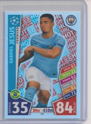 2017-18 Topps UEFA Match Attax Gabriel Jesus RC | eBay