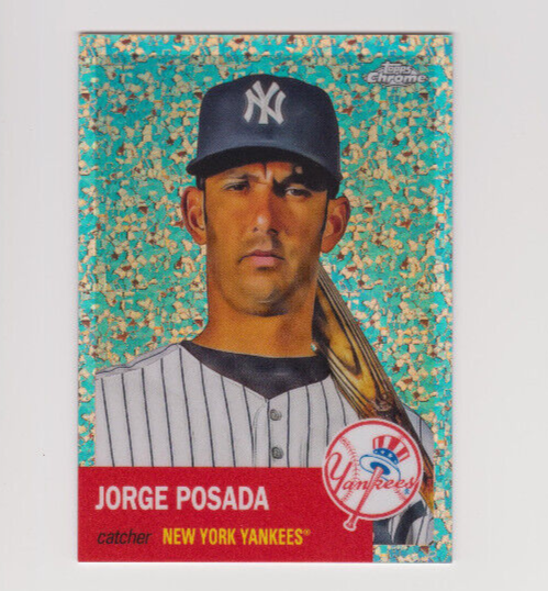 2022 Topps Chrome Platinum Jorge Posada Rose Mini Diamond Refractor 53/ ...