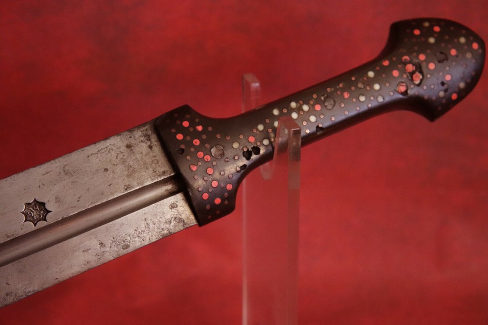 1800's Russian-Georgian, Arabic, Syrian, Dagger W/ Insignias & Sheath ...