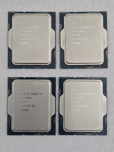 Lot of 4 Intel 12th Gen i5-12500T (SRL5W) 1700 Socket CPU's. Clean ...