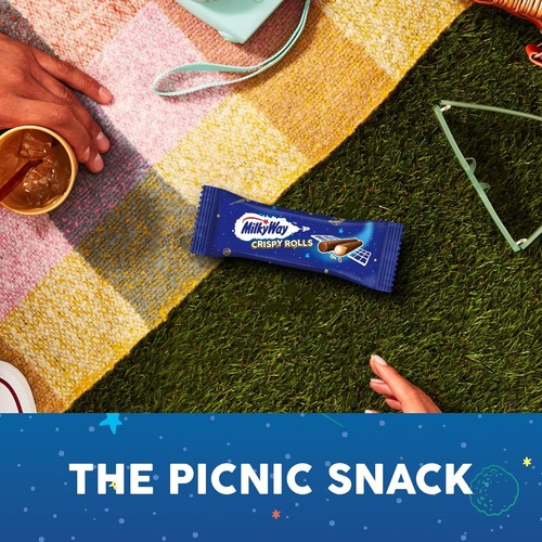 Milky Way Crispy Rolls, Milk Chocolate, Biscuit Snack Bar, Multipack 5 ...