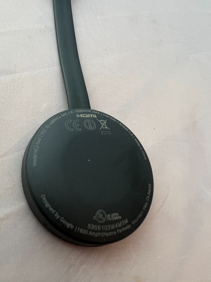 Google Chromecast 2nd Generation 1080p Portable Media Streamer (NC2-6A5 ...