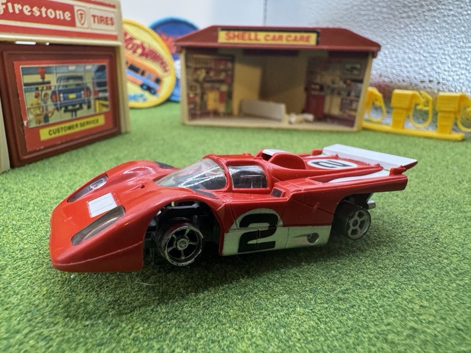 Aurora A/FX Ferrari 512 M Red White #2 HO Slot Car Lemans Vintage AFX ...