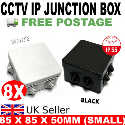 8X IP55 GREY/BLACK IP Terminal Junction Boxes Weatherproof Cable ...
