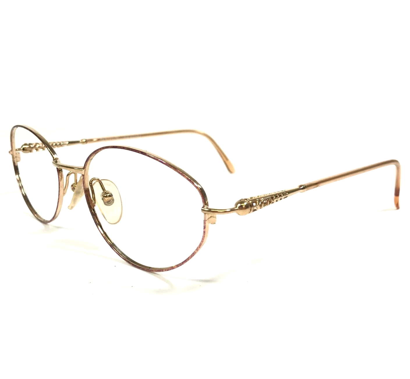 Christian Dior Eyeglasses Frames CD 3570 47Q Gold Plated Pink Purple 55 ...