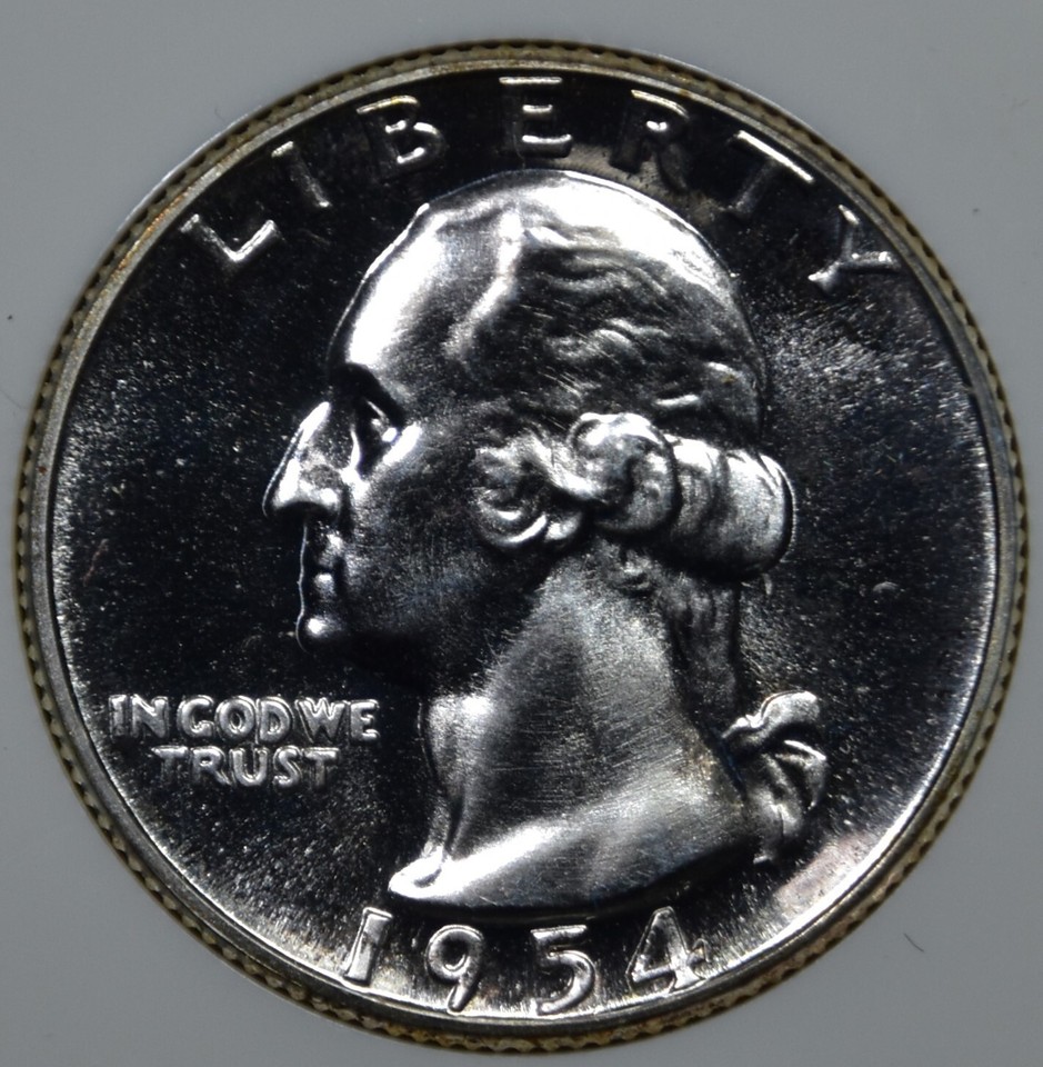 1954 US MINT SILVER PROOF COIN SET 5-Coins w/Capital Holder A4545 | eBay