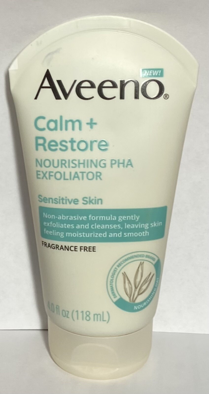 Aveeno Calm + Restore Nourishing PHA Exfoliator Fragrance Free, 4 fl oz ...