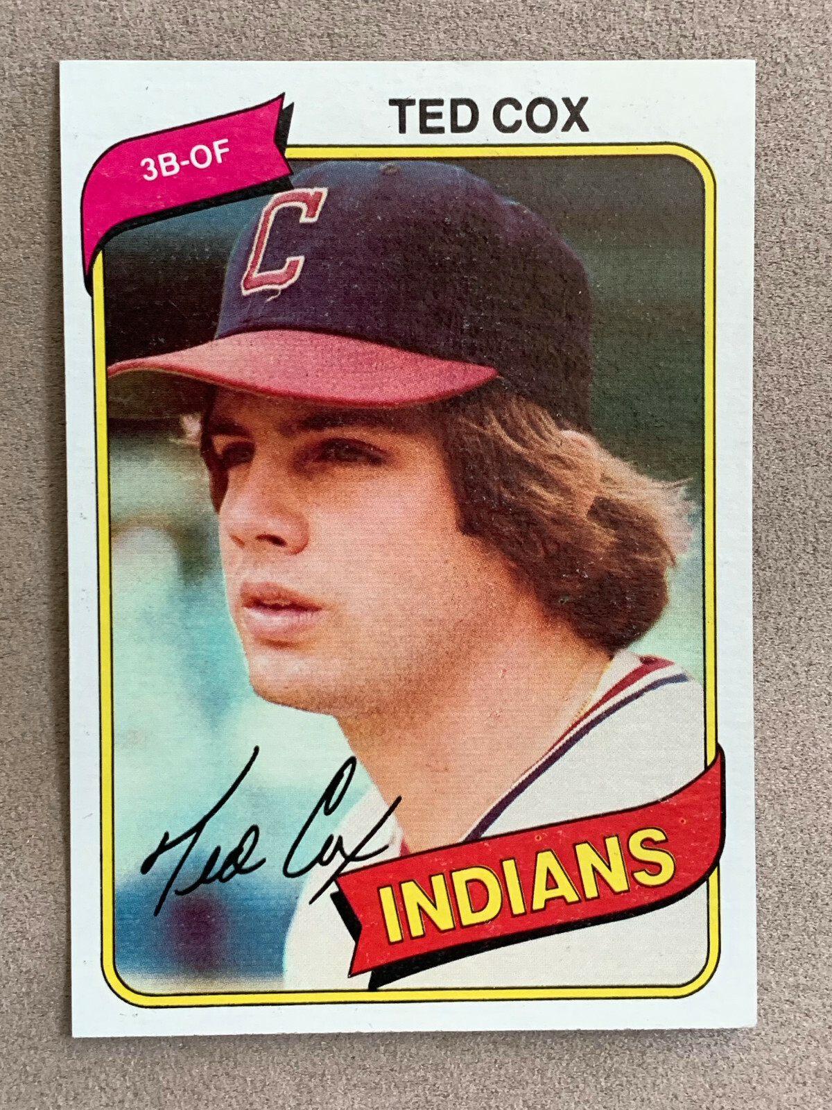 1980 TOPPS BASEBALL CARD #252 TED COX CLEVELAND INDIANS NMMT FREE ...
