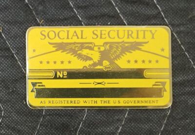 Engraving - Metal Social Security Card