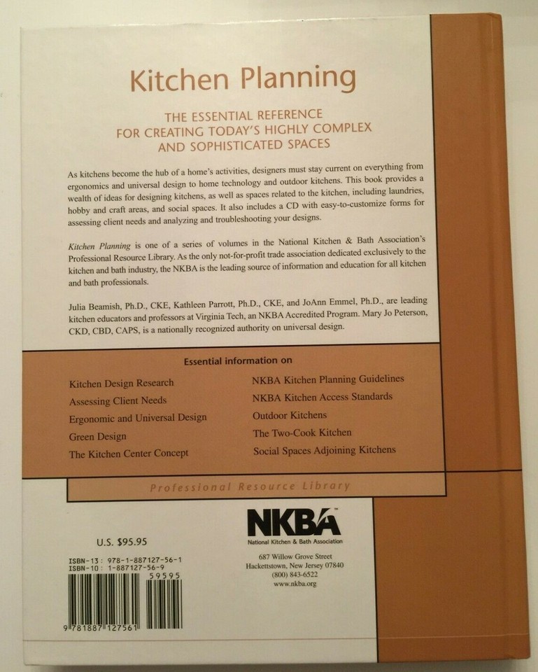 NKBA Kitchen Planning Guidelines Codes And Standards 9781887127561| eBay