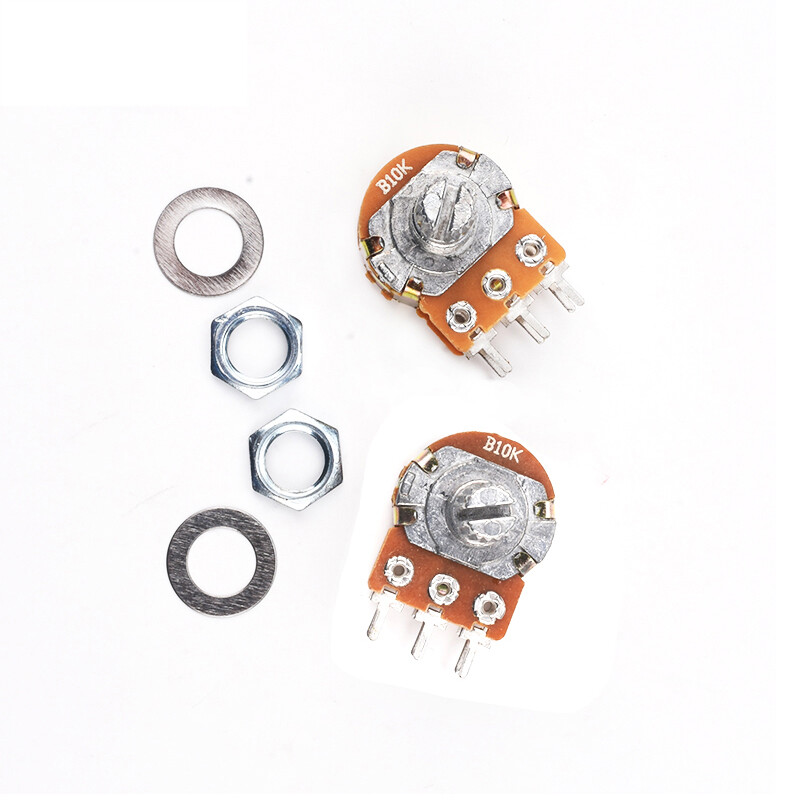 WH148 Adjustable Single/Double Potentiometers Shaft 15mm/20mm B1K B10K B20K-B1M | eBay