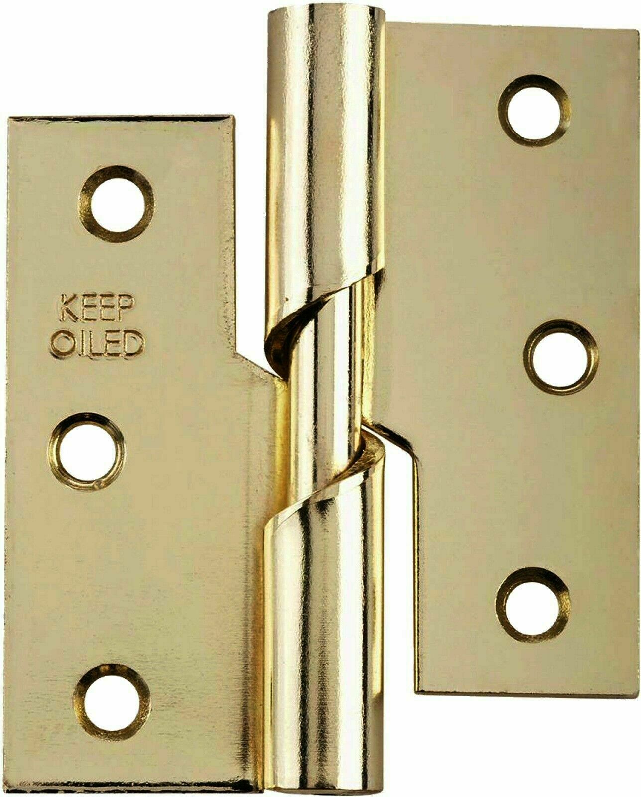 Rising Butt Door Hinges Polished Brass Plated Right or Left 3''- Price ...
