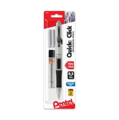 Pentel Quick Click Mechanical Pencil 0.5mm Starter Kit Asst Colors ...